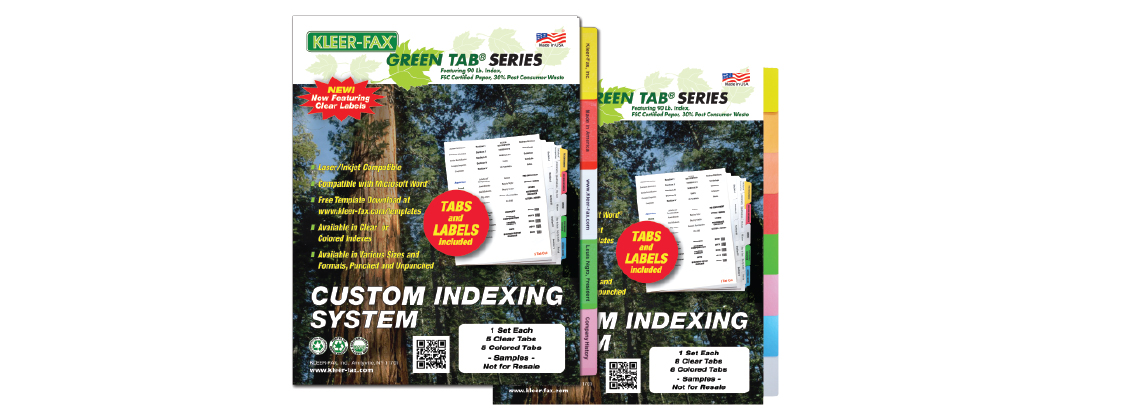Kleer-Fax Custom Indexing Label System